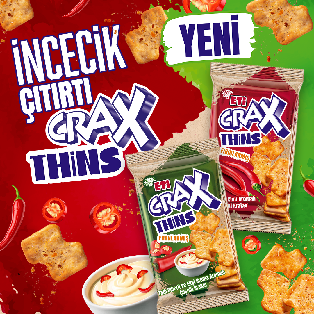 ETi Crax ailesinden yepyeni bir lezzet: Crax Thins. – OtoriteMag